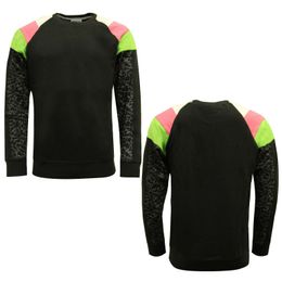 Reebok Womens RR Crew Neck Sweatshirt Jumper Jacke Schwarz S01460 A46A