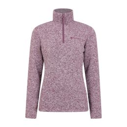 Mountain Warehouse - "Idris" Fleece-Oberteil mit halbem Rei&szlig;verschluss f&uuml;r Damen (Burgunderrot)