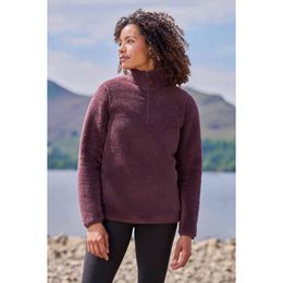 Mountain Warehouse - Fleece-Oberteil mit kurzem Rei&szlig;verschluss f&uuml;r Damen (Braun)