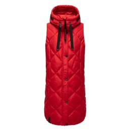 Navahoo Damen Steppweste Schnuckel &ndash; Lang & Stylisch mit Kapuze