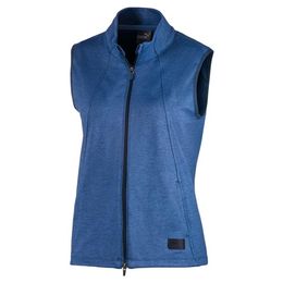 Puma CloudSpun Warm Up Weste Rei&szlig;verschluss UP Blue Womens &Auml;rmeln 595852 02