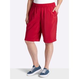 sheego Gro&szlig;e Gr&ouml;&szlig;en Shorts mit Rundum-Dehnbund, rot, Gr&ouml;&szlig;e 44 - Damen