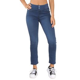 Enzo | Damen Jeans mit weit geschnittenem Bund