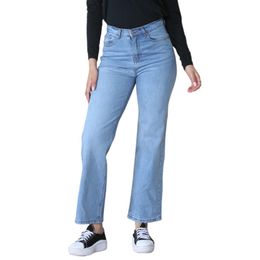 MYT Ladies Wide Leg High Waisted Jeans in Hellblau