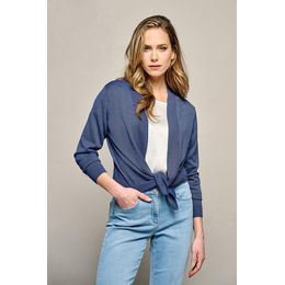 Delhi Lurex Weste Grau Blau
