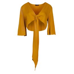 Senfgelbes Bolero-Top