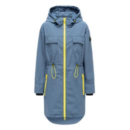 Marikoo Damen Mantel &Uuml;bergangsjacke Tr&uuml;ffelbonbon mit Kapuze