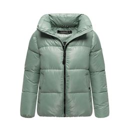 Marikoo Damen Winterjacke Hazalee im Puffer-Stil mit gl&auml;nzender Optik