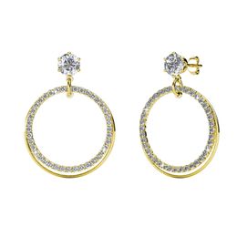Ariel Ohrringe - Gold und Kristall