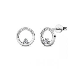 Clarine Ohrringe - Silber und Kristall