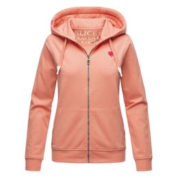 Navahoo Damen Sweatjacke Cremet&ouml;rtchen &ndash; Kuschelig & Stylisch