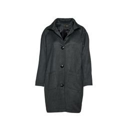 Dunkelgrauer Mantel aus Wollmischung von Conquista Fashion