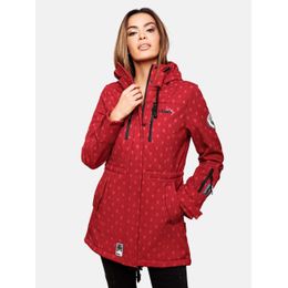 Marikoo lange Damen Steppjacke Abendsternchen mit abnehmbarer Kapuze