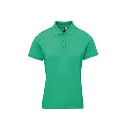 Premier Damen Polo-Shirt Coolchecker mit CoolPlus (Kellygr&uuml;n)