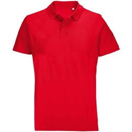 SOLS Unisex-Erwachsene Pulse Pique Poloshirt (Rot)