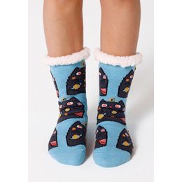 "Space Cat" Sherpa-Socken