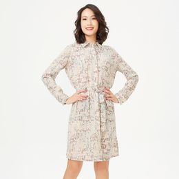 Leicht bedrucktes Shirt-Kleid