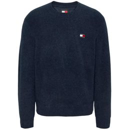 Herrenpulli der Marke Tommy Jeans. Die Pullover von Tommy Jeans sind aus Bio-Baumwolle und Polyester hergestellt und haben eine normale Passform. Die weiche Baumwolle sorgt f&uuml;r hohen Tragekomfort. Marke: Tommy JeansModellname: Waffle SweaterKategorie: HerrenpulloverMaterialien: Bio-Baumwolle, PolyesterFarbe: blau