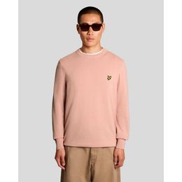 Lyle & Scott Rundhals-Pullover in Koralle
