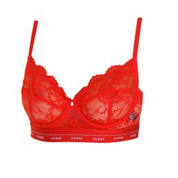 Guess Damen-Spitzen-BH mit B&uuml;geln und elastischen Seiten O0BC15PZ01C