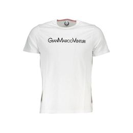 Gianmarco Venturi Wei&szlig;es Baumwoll-Herren-T-Shirt