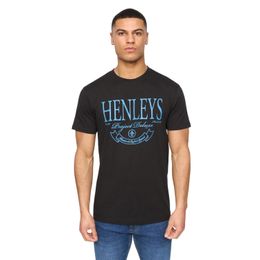 Henleys - "Henbank" T-Shirt f&uuml;r Herren (Schwarz)
