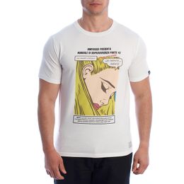 Herren Kurzarm Baumwolle Comic Print T-Shirt HS24MTS21-B