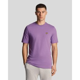 Lyle & Scott Lyle & Scott Herren-T-Shirt, einfarbig, in Lila