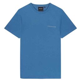 Lyle & Scott Lyle Scott gesticktes Logo Riveria Blue T-Shirt