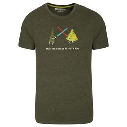 Mountain Warehouse - "May The Forest Be With You" T-Shirt f&uuml;r Herren (Khakigr&uuml;n)