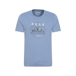 Mountain Warehouse - "Peak District" T-Shirt f&uuml;r Herren, kurz&auml;rmlig (Blau)