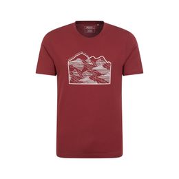 Mountain Warehouse - T-Shirt f&uuml;r Herren (Dunkelrot)