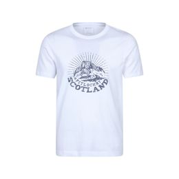 Mountain Warehouse Herren Pitlochry T-Shirt mit kurzen &Auml;rmeln (Wei&szlig;)