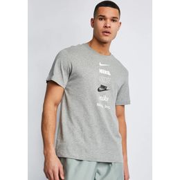 Nike Stack Logo Herren-T-Shirt in Grau