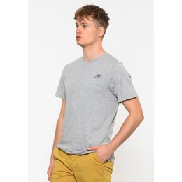 Nike besticktes Futura-T-Shirt in Grau meliert und Splitter-Logo