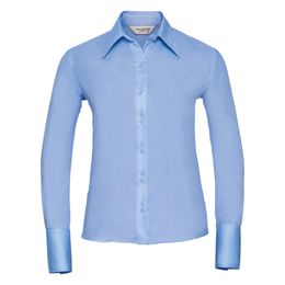Russel Athletic Russell Collection - Lang&auml;rmelige b&uuml;gelfreie Bluse - Damen (Hellblau)
