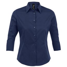 SOLS Womens/Ladies Effect 3/4 Sleeve Fitted Work Shirt (Dunkelblau)