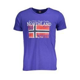 Norwegen 1963 Blau Baumwolle Herren T-Shirt