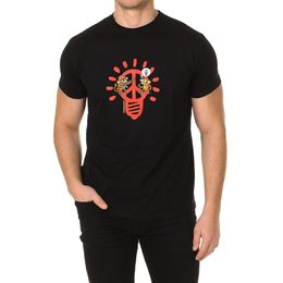 PEACE BULB Herren Kurzarm-T-Shirt mit Rundhalsausschnitt