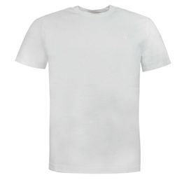 Puma Blank Herren einfach Tee Kurzarm Crew Neck T-Shirt Top White 819885 01