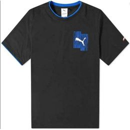Puma x Ader Fehler T-Shirt Casual Graphic T-Shirt Black Blue 578487 01
