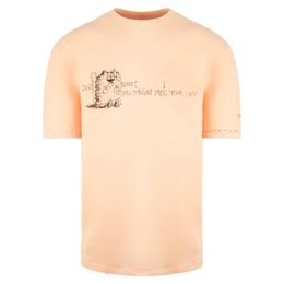 Puma x Michael Lau Long Tee Kurzarm Crew Neck Peach Herren T-Shirt 530362 26