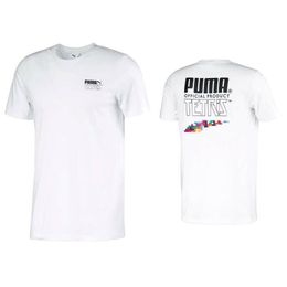 Puma x Tetris Kurzarm T-Shirt T-Shirt Top White Herren 597138 02