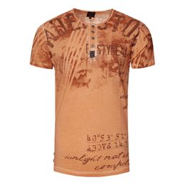 Rusty Neal Rundhals T-Shirt mit Front & Back Prints
