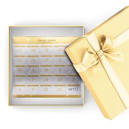 Adventskalender 12 Juwelen, 11 Perlen und 1 &Uuml;berraschung - Gold und Kristall