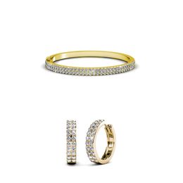 Glamour-Paaruren - Gold und Kristall