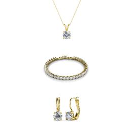 Runde Venus-Sets - Gold und Kristall