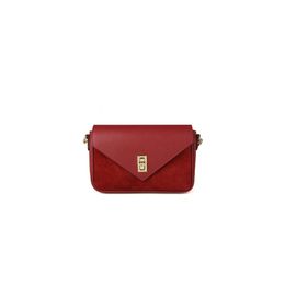 Giulia Monti Schultertasche Dunkelrot
