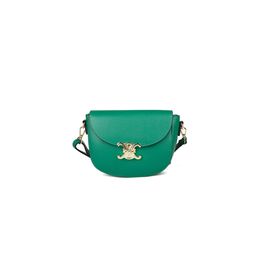 Giulia Monti Schultertasche Klassisches Gr&uuml;n