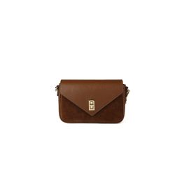 Giulia Monti Schultertasche Walnussbraun